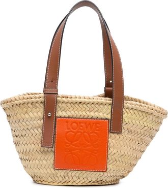 Loewe Shopper - Mini Raffia Basket Tote - Gr. unisize - in Braun - f&uuml;r Damen