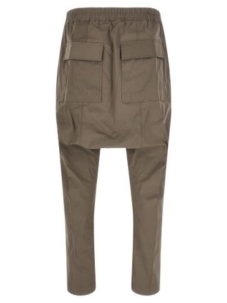 Rick Owens Mens Gray Cotton Casual Pants