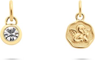 Tamaris Damen Charms Anhänger TJ-0693-P-02 aus Edelstahl in IP Gold mit Zirkoniasteinen