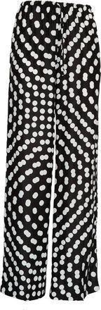 Dries Van Noten Femme, Pantalons, Noir, Taille: 34 FR Wide Pantalons
