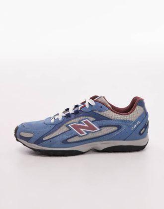 New Balance 204L - Baskets unisexes en daim - Gris et bleu
