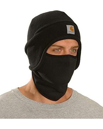 Carhartt Work in Progress Mens Fleece 2-in-1 Headwear,Black,One Size