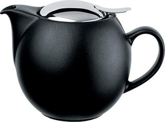 Cristel Th07Unm Theiere Porzellan matt und Edelstahl 0,68 l Universal