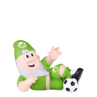 Foco Offizielles Lizenzprodukt VFL Wolfsburg Grätschender Fußball-Gartenzwerg