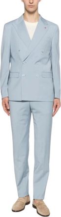 Manuel Ritz Homme, Costumes, Bleu, Taille: L Double Breasted Suit