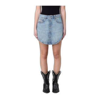 Diesel De-Ard Mini Jupe - Femme - Jupes - Bleu - Taille: W24
