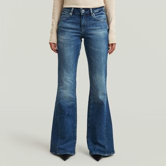 G-Star Stevey Flare Jeans - Mittelblau - Damen