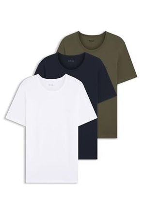 BOSS Hommes TShirtRN 3P Classic T-Shirt &agrave; Logo brod&eacute;, en Lot de Trois