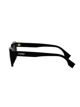 Fendi FE40185I Acetate Cat-Eye Sunglasses - Black