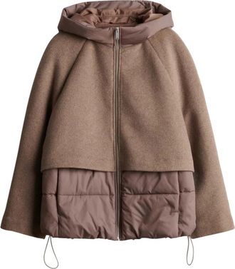 OPUS Gesteppte Jacke mit Saum - - Jackets - Damen - Braun - XL