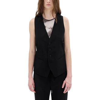 Ann Demeulemeester Weste mit V-Ausschnitt - - Jackets - Damen - Schwarzk - S