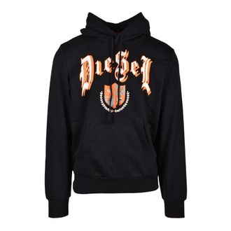 Diesel Homme, Sweatshirts et sweats &agrave; capuche, Noir, Taille: S SweaT-shirt en m&eacute;lange de coton