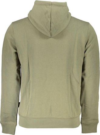 Napapijri Logo-Print Hooded Sweatshirt - Green