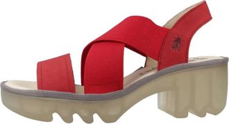 FLY London Femme, Chaussures, Rouge, Taille: 39 EU Taji 502 Sandal