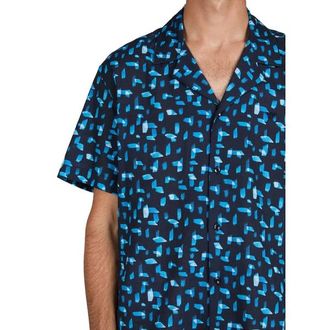 Armani Chemise textur&eacute; &agrave; imprim&eacute; en coton