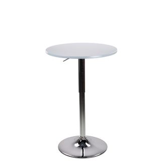 Brigros WeHome - Bartisch, hoher Couchtisch, höhenverstellbarer Couchtisch, quadratischer oder runder Tisch, Küchentisch erhältlich (Grau, rund)