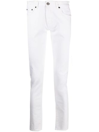 Pantaloni Torino jean slim &agrave; coupe cinq poches - Blanc