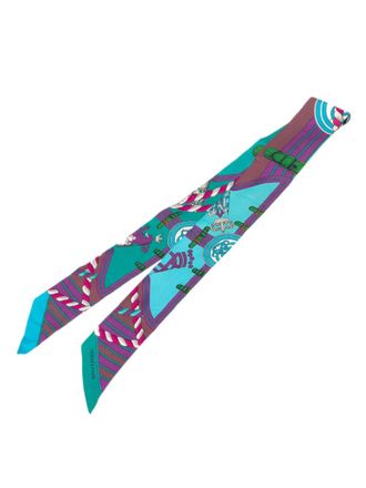 Hermès foulard Grande Tenue en soie (1999-2007) - Bleu