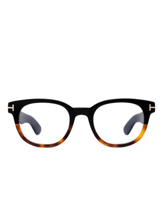 Tom Ford Eyewear lunettes de vue à monture ronde - Noir