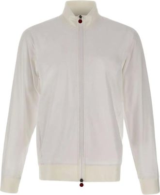 Kiton sweat zippé B-One à col montant - Blanc