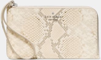 Kate Spade New York Kate Spade Lucy Snake Wristlet f&uuml;r Frauen in Naturfarben Mehrfarbig | Leder