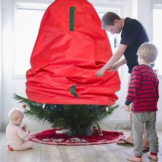 Generic 3/9/4/5/ Weihnachtsbaum-Aufbewahrungstasche - Material f&uuml;r zus&auml;tzliche Haltbarkeit - fasst bis zu 6 Fu&szlig; montierte B&auml;ume (Red, C)