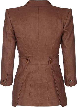 Elisabetta Franchi Monipetto Blazer - Brown