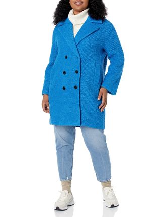 Desigual Womens CHAQ_London, 5157 Directoire Blue Overcoat, XXL