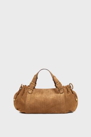 Gerard Darel Sac &agrave; main en cuir velours effet tress&eacute; - 24H