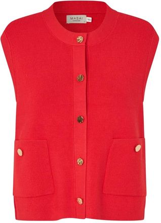 Masai Gilet - Femme - Pulls - Rouge - Taille: 36 FR