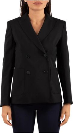 Max Mara Femme, Vestes, Noir, Taille: 44 FR Ornati Blazer