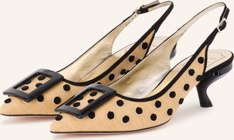 Roger Vivier Slingpumps Virgule beige