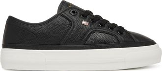 Tommy Hilfiger Sneakers Tommy Hilfiger Platform Vulc Piping Ltr FW0FW09393 Schwarz
