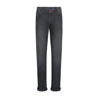 Kiton Schmal geschnittene- dunkelgraue Hose - - Jeans - Herren - Grau - W32