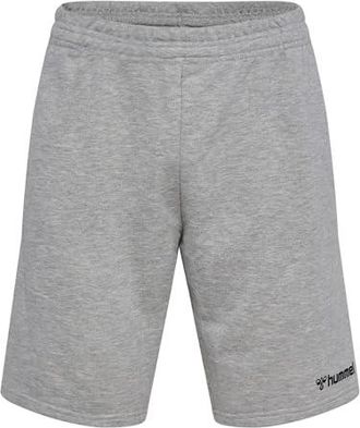 Hummel Hmlmover Cotton Bermuda Shorts, Gris, XXL Hommes