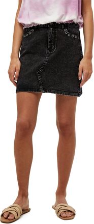 Desires Womens,Lola Eyelet Skirt, 9005 BLACK WASHED,38