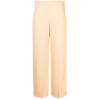 Jil Sander Flie&szlig;ende Viskosehose - - Trousers - Damen - Orange - XS