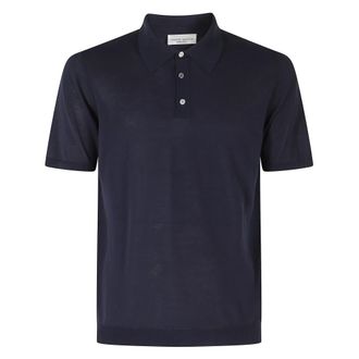 Roberto Collina Polo MC - - Tops - Herren - Blau - XL