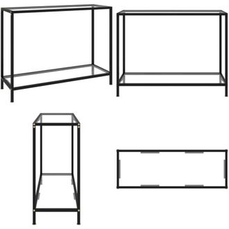 vidaXL Konsolentisch Transparent 100x35x75 cm Hartglas - Konsolentisch - Wohnzimmer Dekoration - Sideboard - Nachttisch - Transparenter Tisch - Home & Living