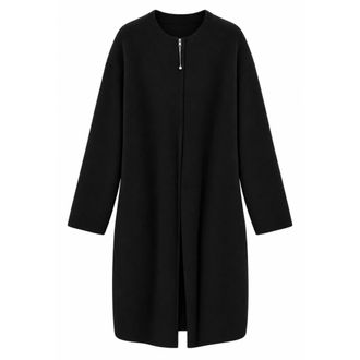 Liviana Conti Double Wool-Cashmere Coat - - Coats - Damen - Schwarzk - M