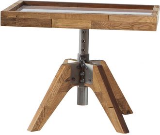 Hasena Factory Line Nachttisch Carpi mit Glasplatte Eiche uniq Clear