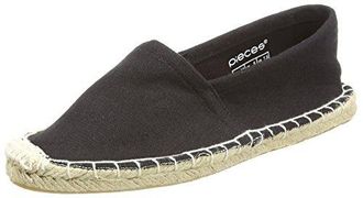 Pieces Femme Haisha Espadrillos Sandale Cage Espadrille, Noir, 36 EU