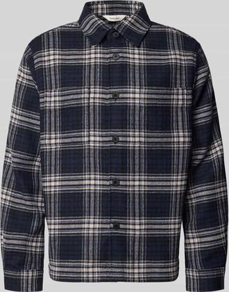 Selected Hemdjacke mit durchgehender Knopfleiste