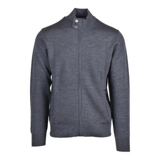 Paolo Pecora Strickjacke mit Rei&szlig;verschluss - - Sweatshirts & Hoodies - Herren - Grau - L
