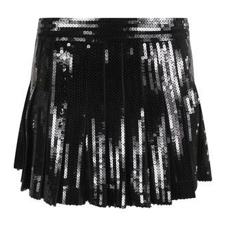 P.A.R.O.S.H. Schwarzer Paillettenrock Aw24 - - Skirts - Damen - Schwarzk - M