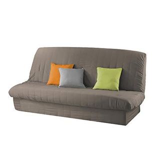Douceur d'Intérieur douceur dIntérieur - 1603199, Bettcouch Schonbezug, 120 x 140 cm, 185 x 200 cm, Essentiel, Polyester Unifarben, Braun