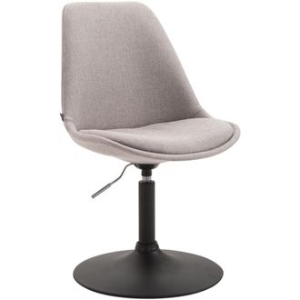 Clp Chaise de salle &agrave; manger Maverick tissu avec pied trompette Gris Noir