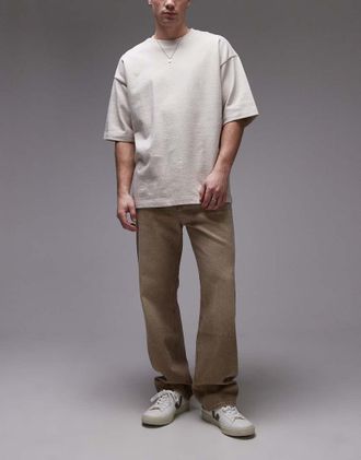 Tommy Jeans Otis - Jean droit standard - Marron délavé-Noir