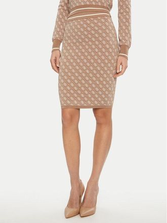 Guess Bleistiftrock W4BD53 Z37K0 Beige Regular Fit