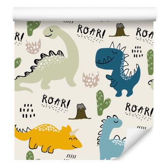 OEM Carta Da Parati Illustrata Con Dinosauri Per Soggiorno E Camera Da Letto, 50x1000 Cm
